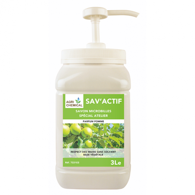 Savon d'atelier Sav'actif pomme 3L - Savon mains - Produit entretien